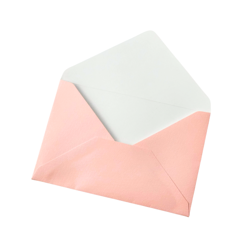 Custom Texture Paper Pink Envelope